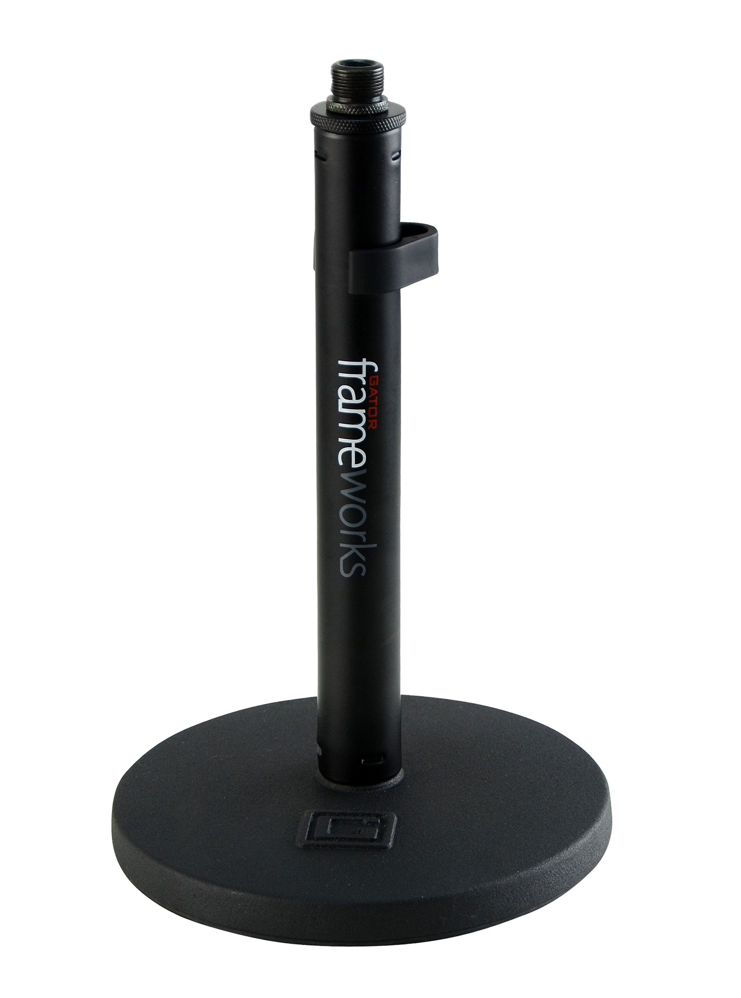 Gator Desktop Mic Stand with Round Base – Above AVL