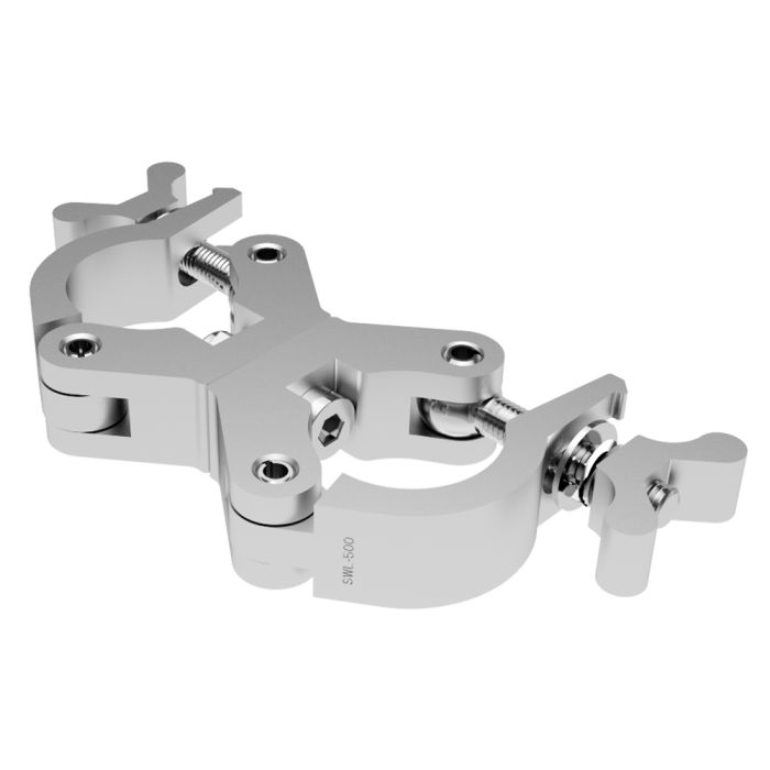 Global Truss X-PRO SWIVEL CLAMP SLIM SS (Silver) – Above AVL
